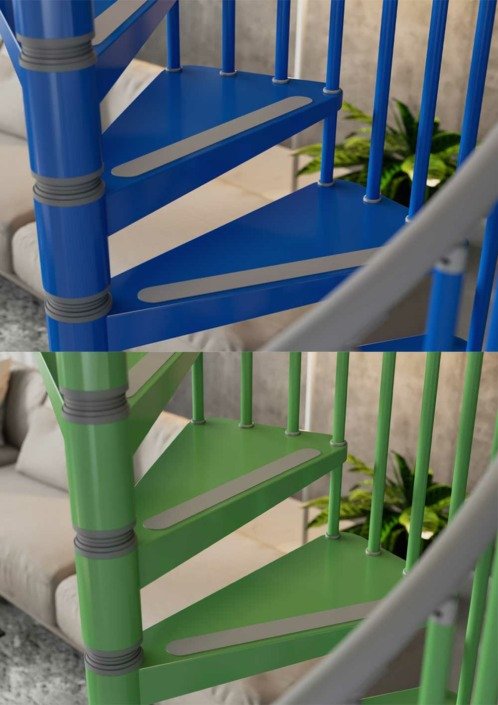 Buy the Gamia Steel Staircase - Kit Spiral Staircases