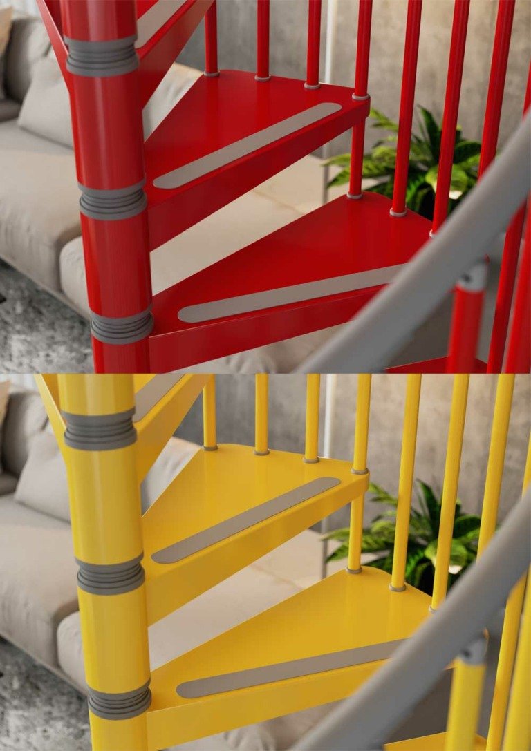Buy the Gamia Steel Staircase - Kit Spiral Staircases